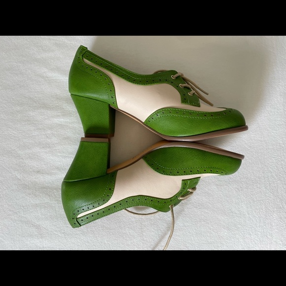 Shoes | Bait Footwear Pin Up Saddle Heels | Poshmark